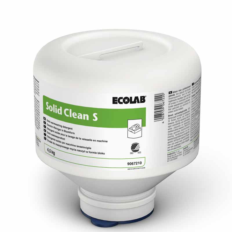 Maskindiskmedel Solid Clean (S) mjukt vatten - (4x4,5 kg/krt)