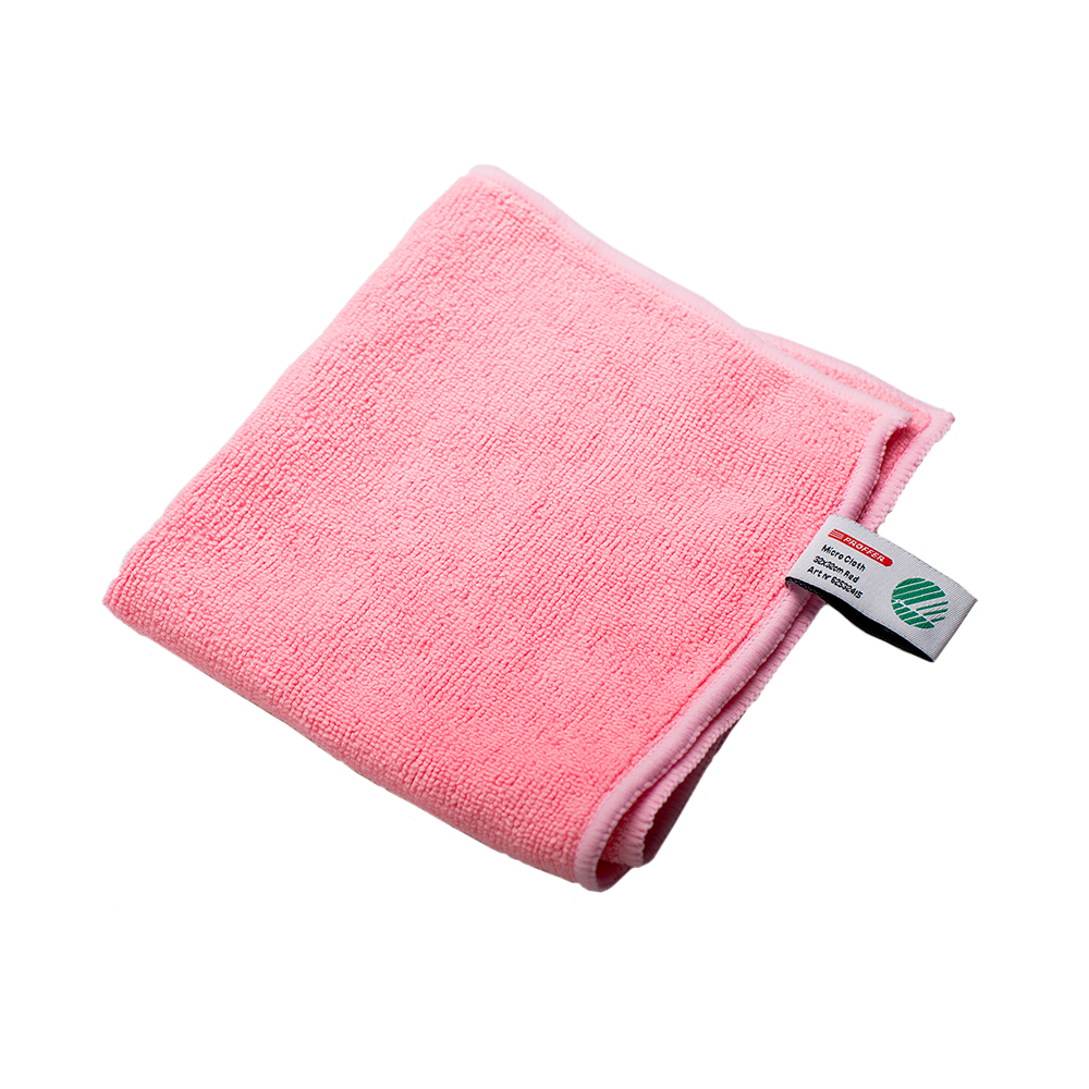 Microfiberduk Proffer 32x32 cm, röd